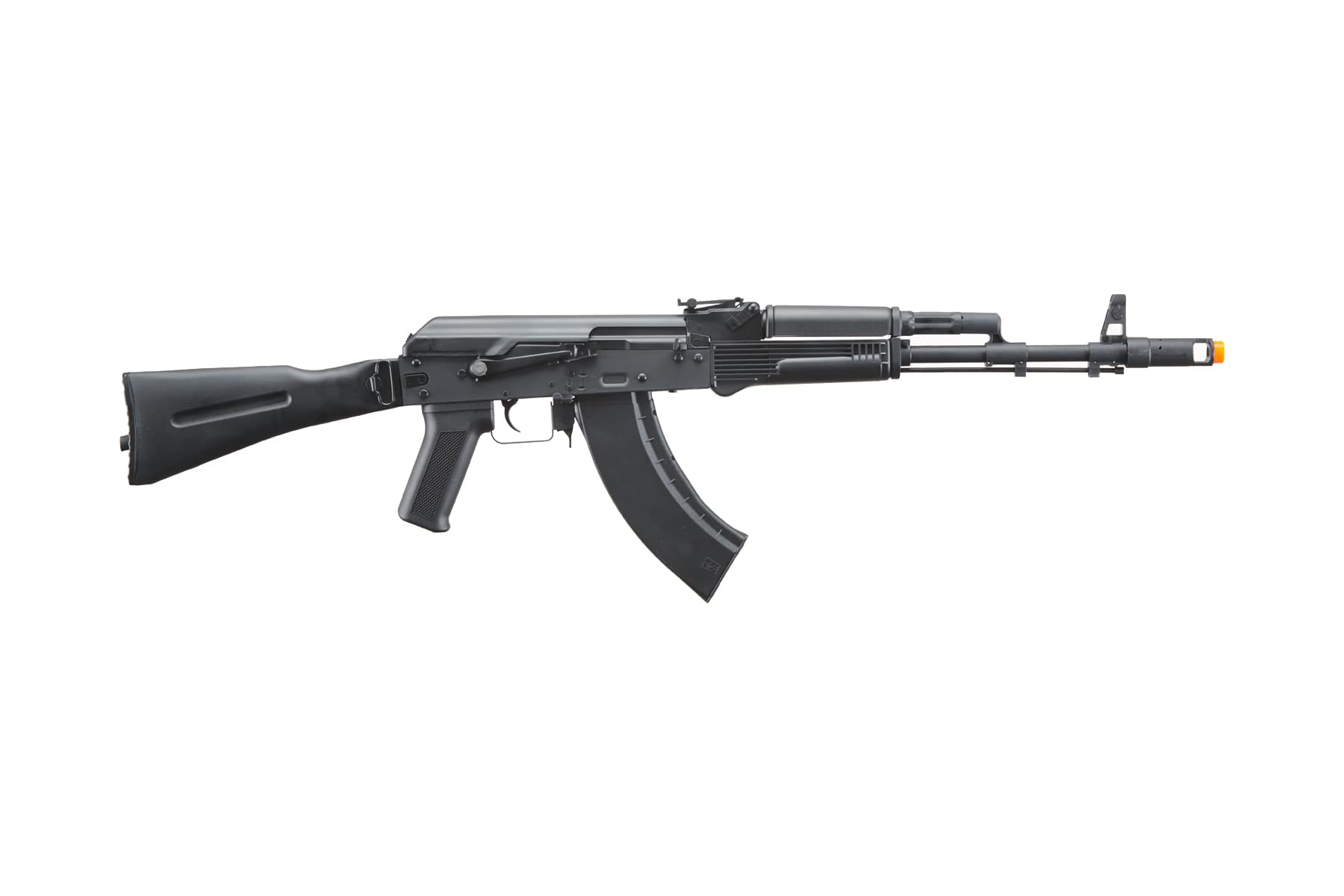 Licensed Lancer Tactical x Kalashnikov KR-103 USA SBR Airsoft AK74 AEG Rifle with Folding Stock - Includes Airsoft Speed Loader (Black)