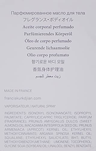 Maison Francis Kurkdjian Baccarat Rouge 540 Body Oil 70 ml, 2.37 Fl Oz (Pack of 1), (KURBLU001)