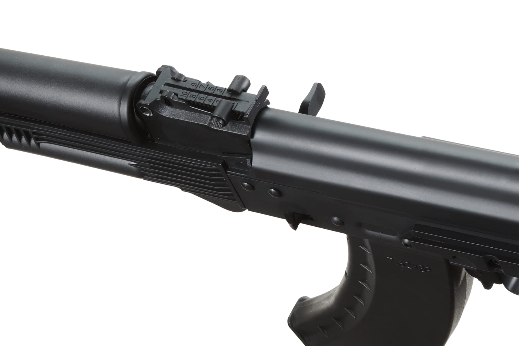 Licensed Lancer Tactical x Kalashnikov KR-103 USA SBR Airsoft AK74 AEG Rifle with Folding Stock - Includes Airsoft Speed Loader (Black)