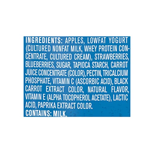 Gerber Baby Food Pouches, Toddler 12+ Months, Fruit & Yogurt Very Berry, 3.5 Ounce (Pack of 12)