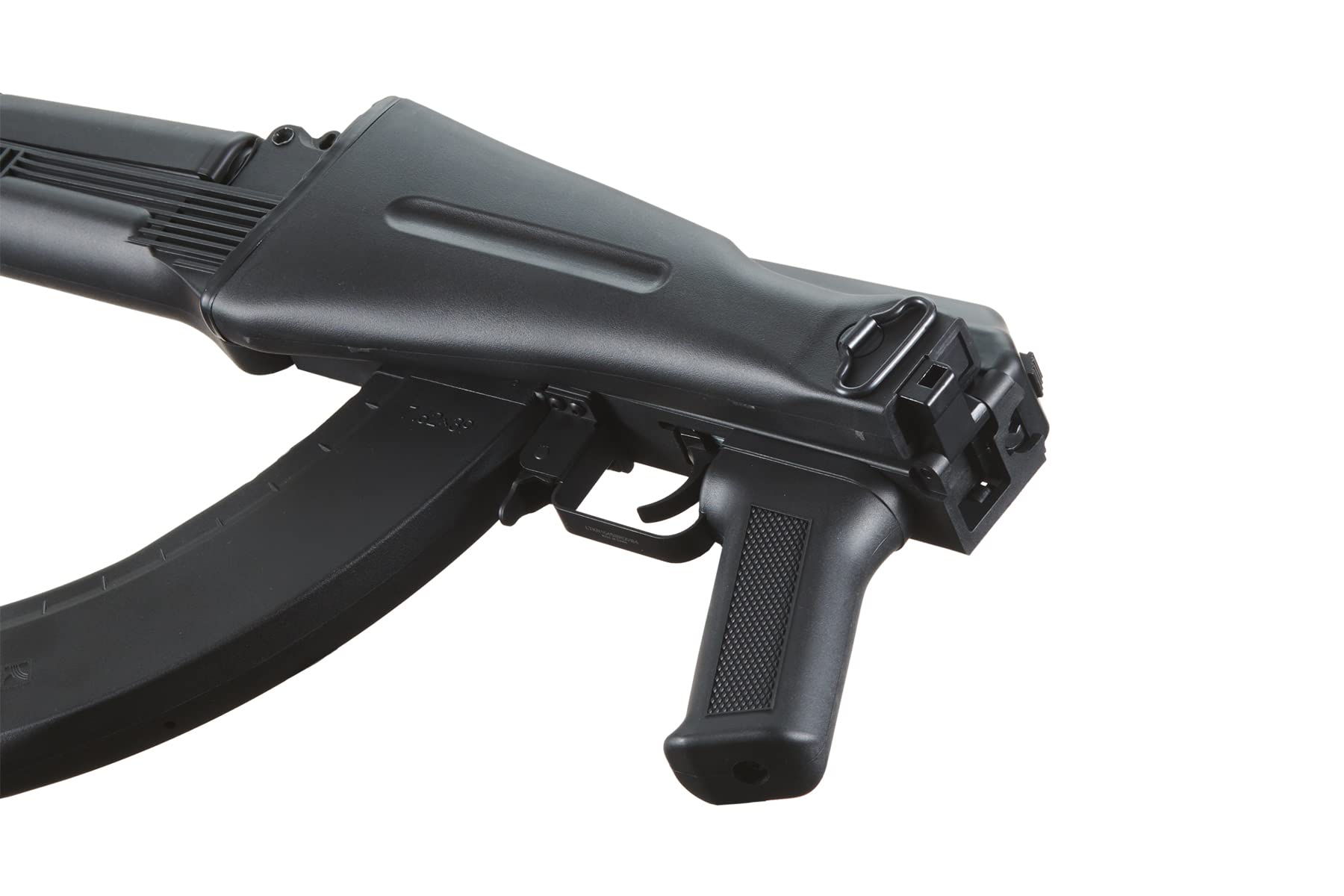 Licensed Lancer Tactical x Kalashnikov KR-103 USA SBR Airsoft AK74 AEG Rifle with Folding Stock - Includes Airsoft Speed Loader (Black)
