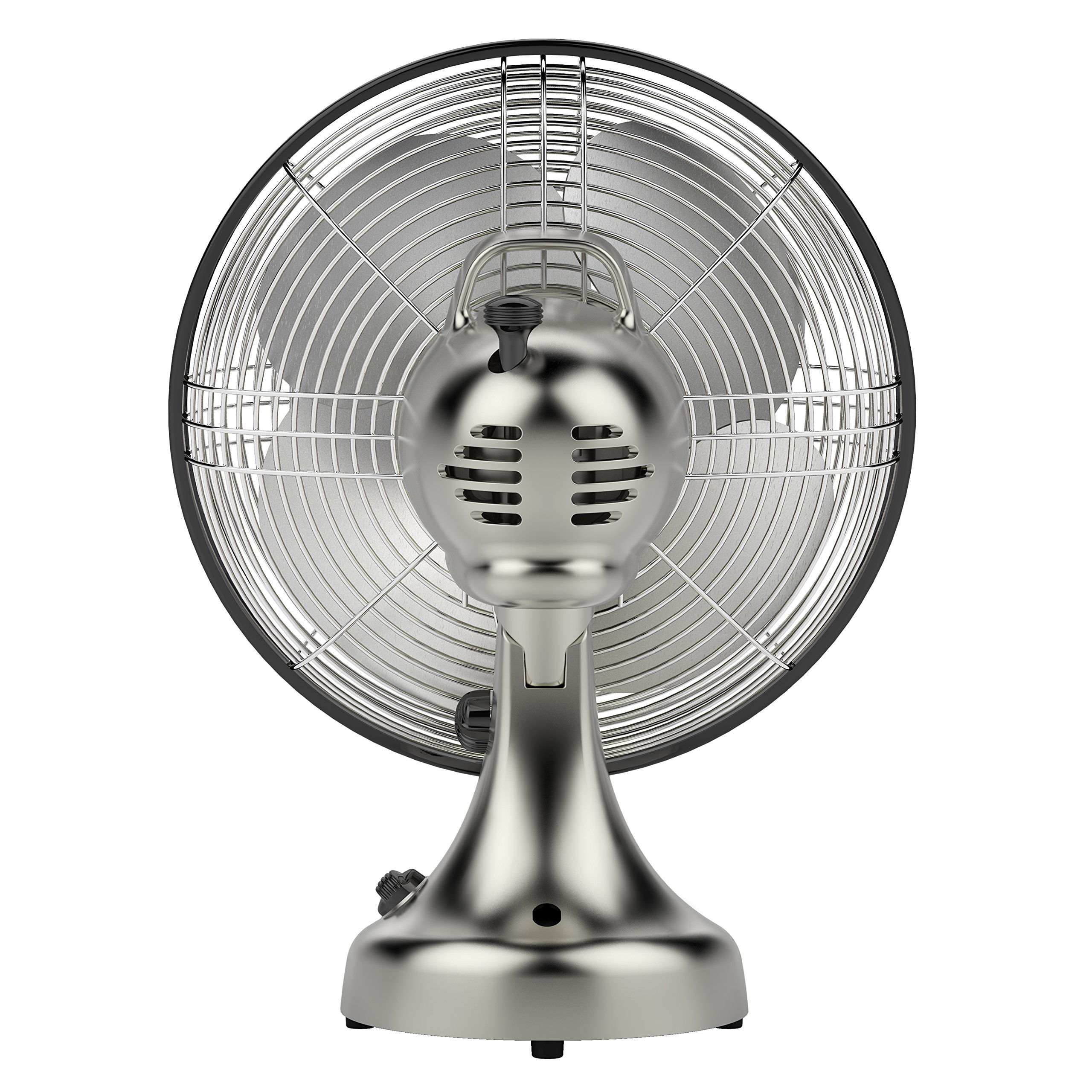 Vornado Silver Swan Vintage Oscillating Fan, Brushed Nickel