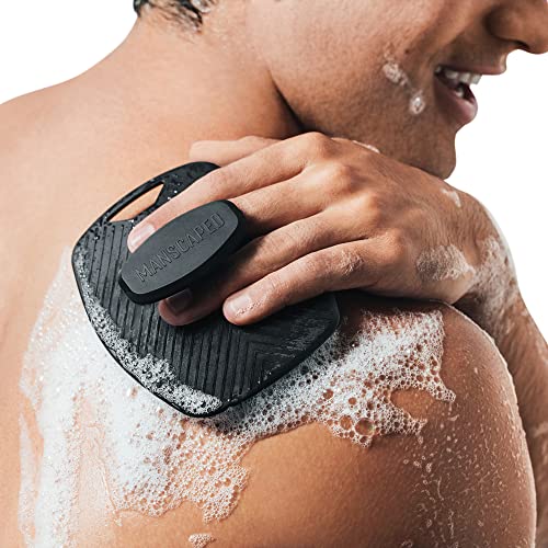 MANSCAPED® The Body Buffer Premium Silicone Scrubber for Nourishing, Cleaning & Exfoliating Your Skin - Lather Boosting Bristles with Ergonomic No-Slip Handle, Long-Lasting & Easy to Clean (1-Pack)