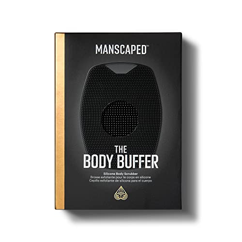 MANSCAPED® The Body Buffer Premium Silicone Scrubber for Nourishing, Cleaning & Exfoliating Your Skin - Lather Boosting Bristles with Ergonomic No-Slip Handle, Long-Lasting & Easy to Clean (1-Pack)