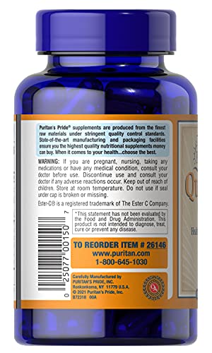 Puritans Pride Quercetin Complex with Vitamin C, Supports Upper Respiratory Health*, 100 ct