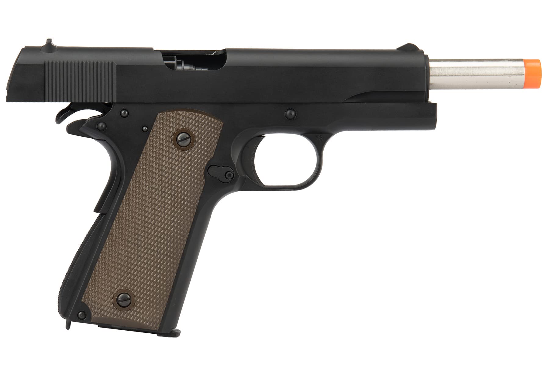 Army Armament Full Steel 1911 Gas Blowback Airsoft Pistol w/Silver Barrel -R31