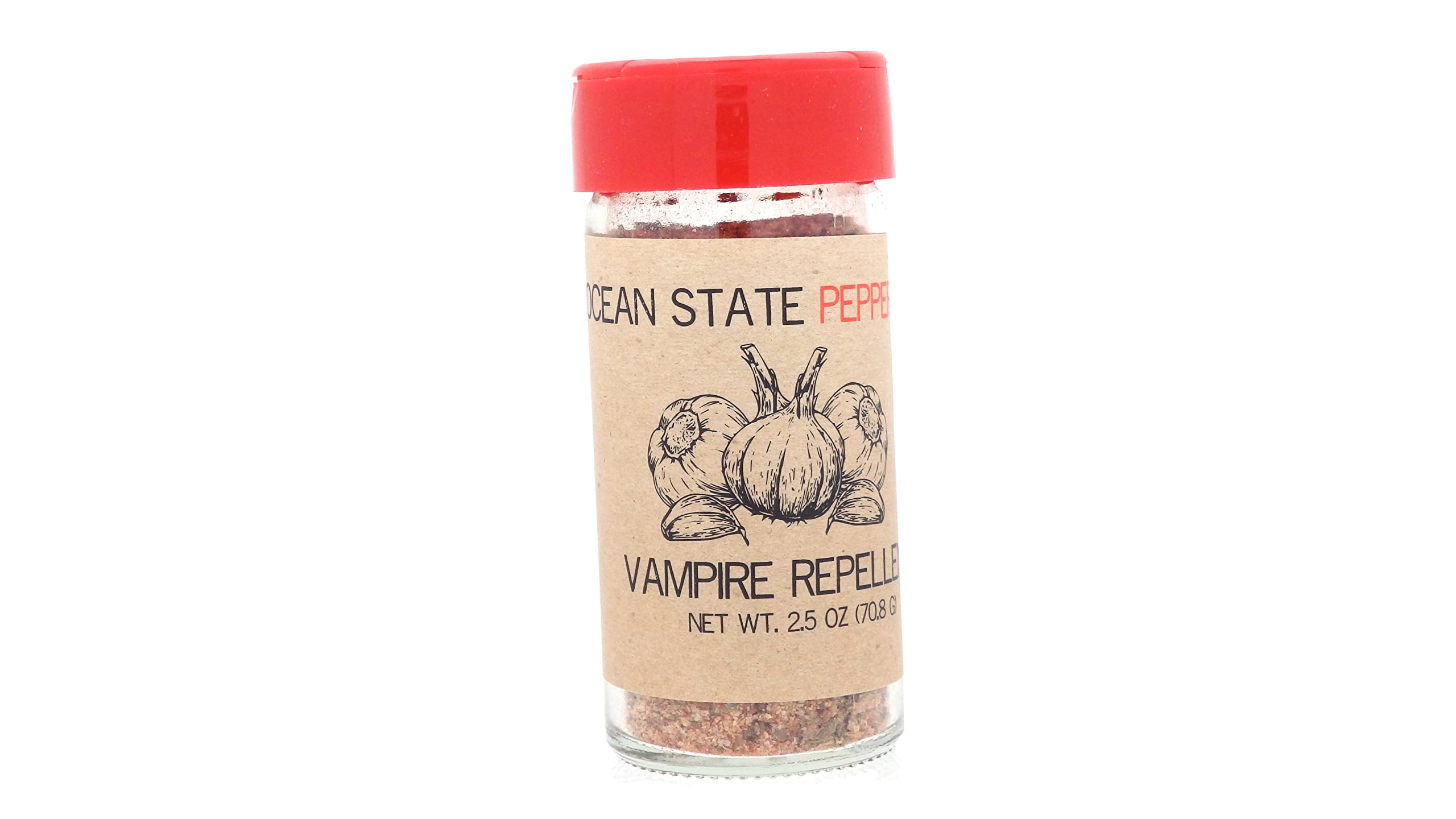 Set of 2 Ocean State Pepper Company Seasoning - Ghost Pepper and Garlic - Bayou Phantom and Vampire Garlic