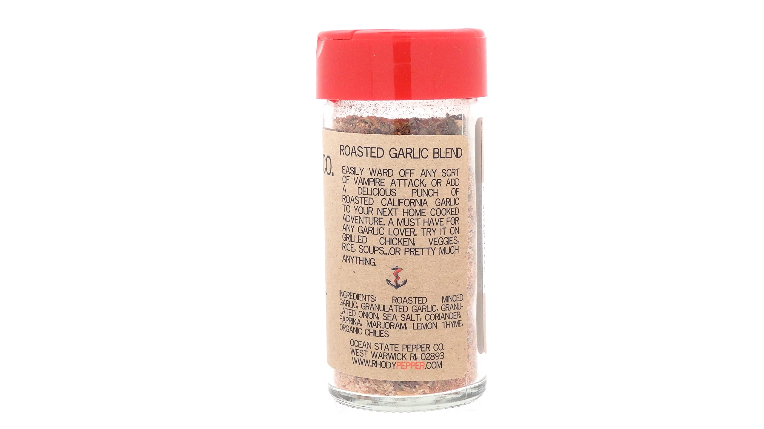 Set of 2 Ocean State Pepper Company Seasoning - Ghost Pepper and Garlic - Bayou Phantom and Vampire Garlic