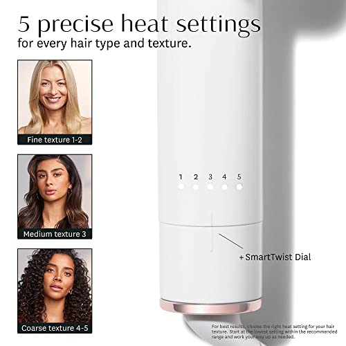 T3 SinglePass Curl Professional Curling Iron Custom Blend Ceramic Long Barrel Curling and Wave Iron with Adjustable Heat Settings for Shiny Smooth Curls and Waves