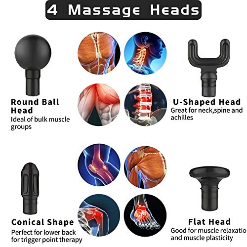 Aroprank Mini Massage Gun, Muscle Massage Gun, Upgrade Powerful Portable Percussion Massage Gun Deep Tissue for Athletes, Back Massager Gun Handheld for Back Neck Shoulder Body Pain, Gifts for Him/Men