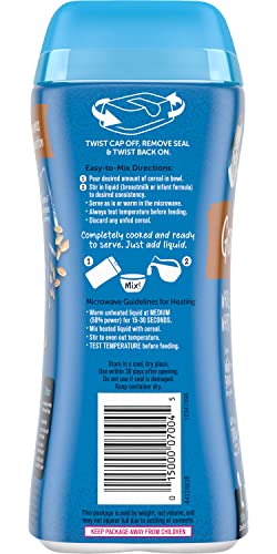 Gerber Cereal for Baby 2nd Foods Grain & Grow Cereal, Whole Wheat Cereal, Made with Whole Grains & Essential Nutrients, Non-GMO, 8-Ounce Canister (Pack of 6)