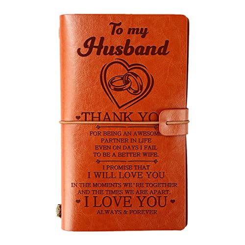 Welsky Anniversary for Him Husband Gifts from Wife, Birthday Gifts for Husband Anniversary Wedding Gifts for Him-I Love You Always&Forever-140 Pages Refillable Journal Husband Appreciation Gifts