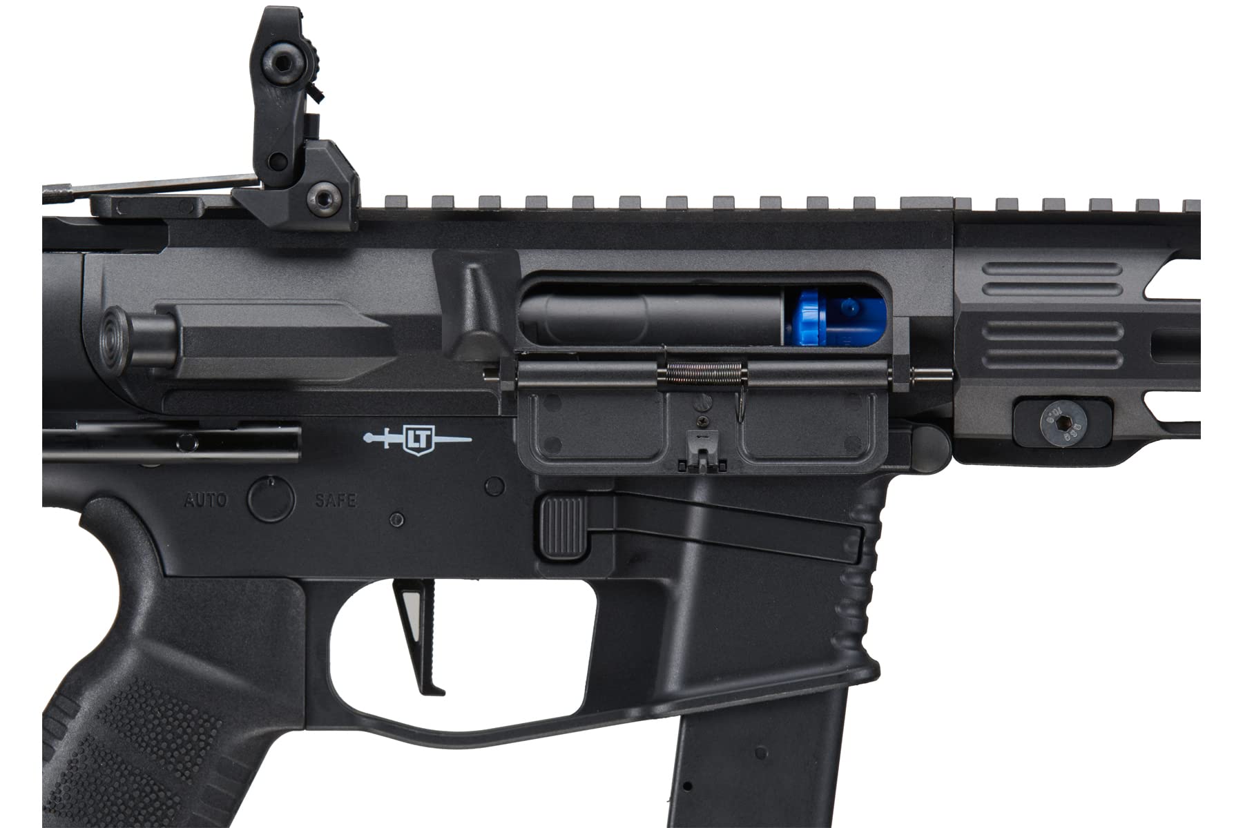 Lancer Tactical Gen 2 New 9mm Battle X CQB Lightweight Carbine AEG Color Black