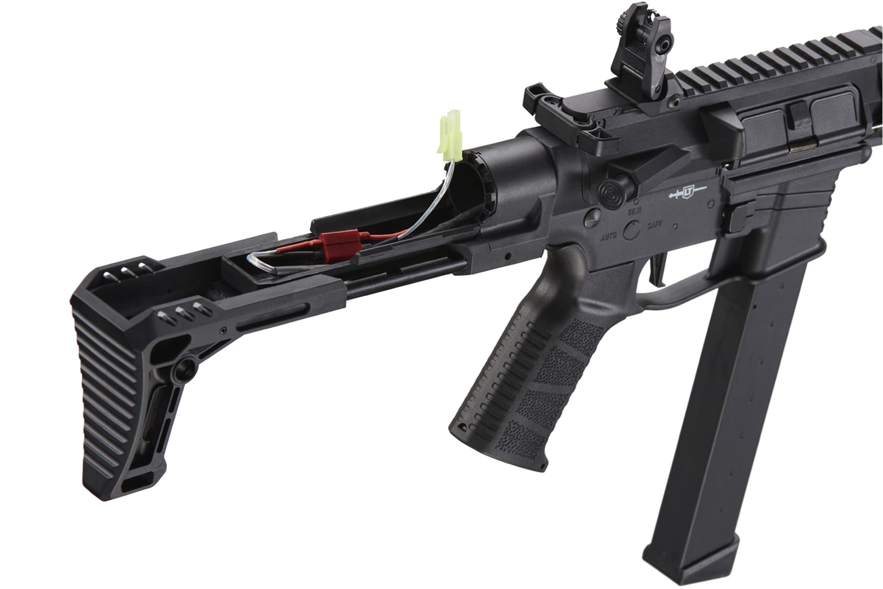 Lancer Tactical Gen 2 New 9mm Battle X CQB Lightweight Carbine AEG Color Black