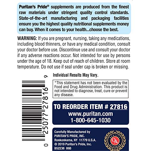 Glucosamine, Chondroitin & MSM-3 Per Day Formula by Puritanās Pride