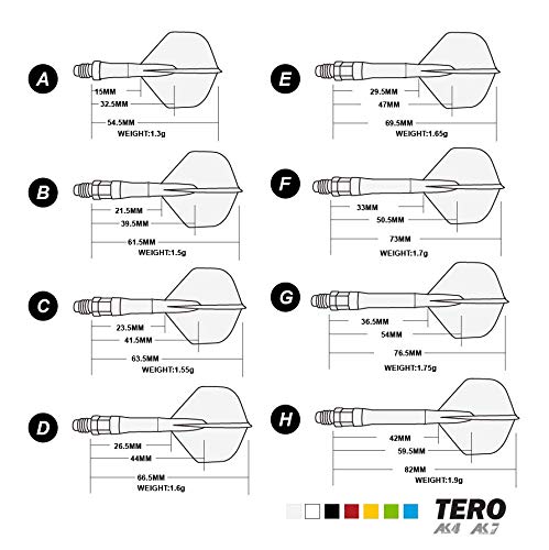 CUESOUL TERO AK4 Dart Flights Standard Shape US Flag Design