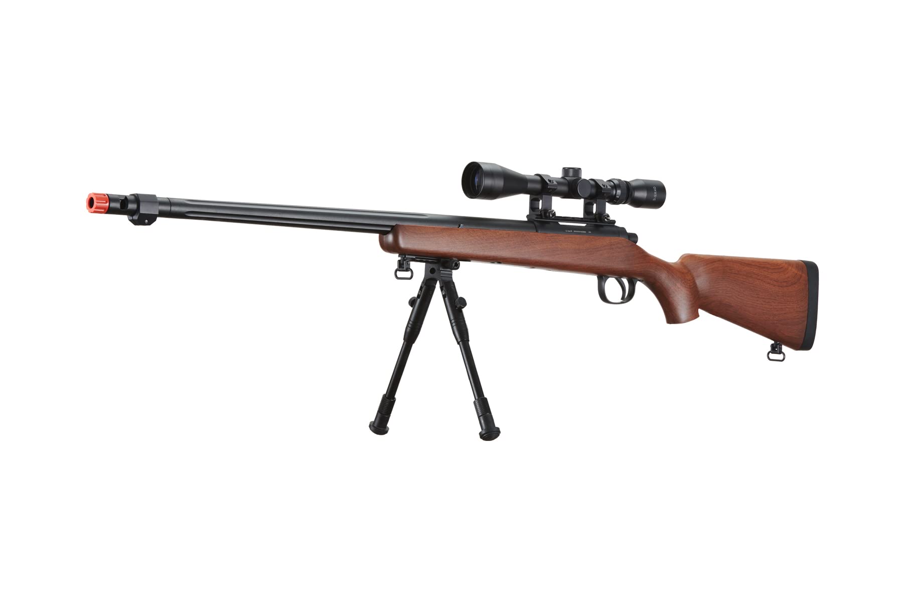 Well MB03 Airsoft Sniper Rifle W/Scope and Bipod - Wood