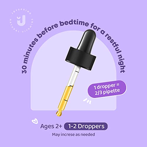 JoySpring SleepBerry Melatonin for Kids with Elderberry - Liquid Melatonin for Kids Sleep Support - Natural Children Melatonin Liquid with Vitamin D - Melatonin for Kids Liquid - Toddler Melatonin