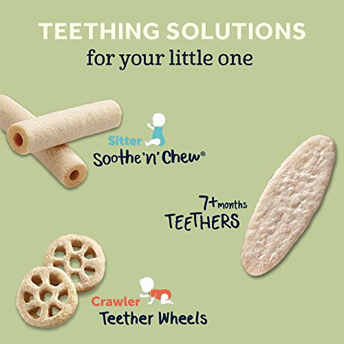 Gerber Snacks for Baby Teether Wheels, Apple Harvest, 1.48 Ounce (Pack of 6)