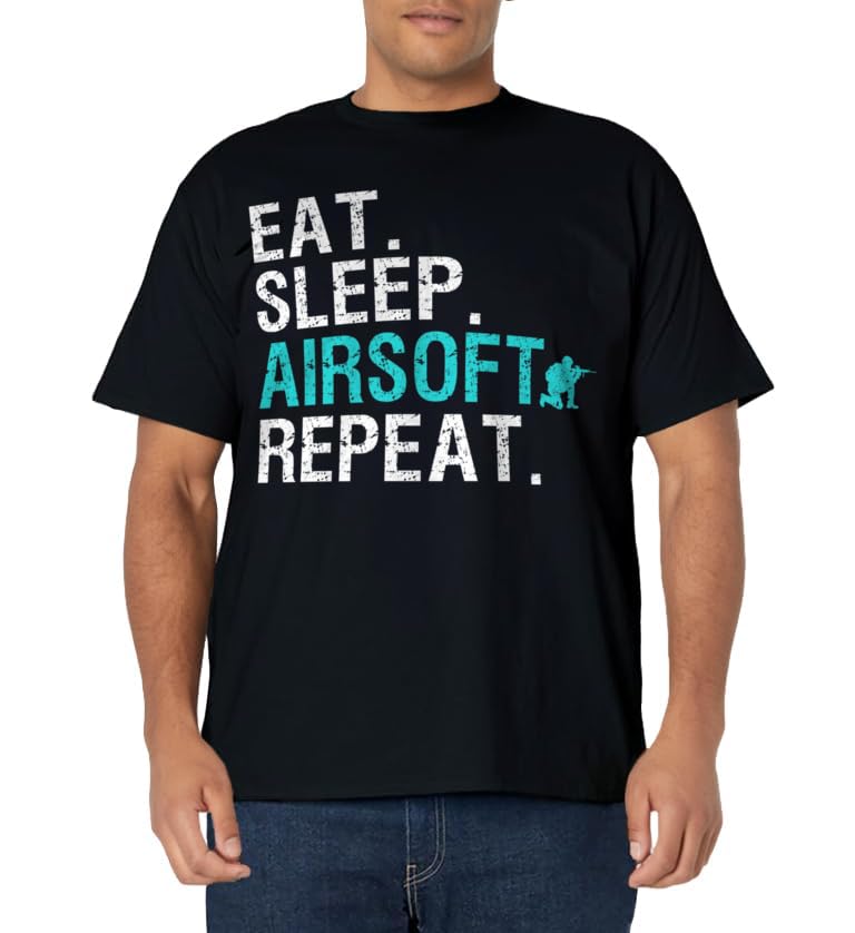 Cool Airsoft Art For Men Women Team Sport Airsoft Gun Match T-Shirt