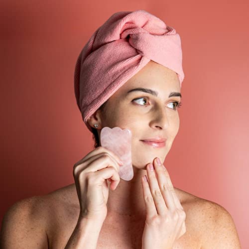 4-in-1 Jade Roller and Gua Sha Set. Rose Quartz Roller with Eye Massager, Jade Gua Sha, Ridged Roller Massager. Jade Roller For Face Real Jade 100% Jade Stone Roller. Facial Massager Ice Roller