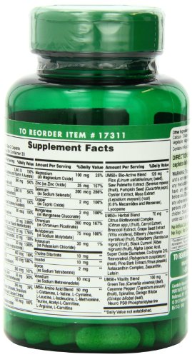 Puritan's Pride High Potency Ultra Man 50 Plus Coated Caplets, 60 Count
