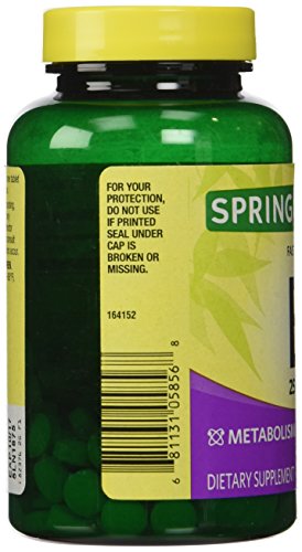 ONLY 1 IN PACK Spring Valley Fast-Dissolve Vitamin B12 2500 Mcg, Metabolism Support, 120 Tablets cherry flavor