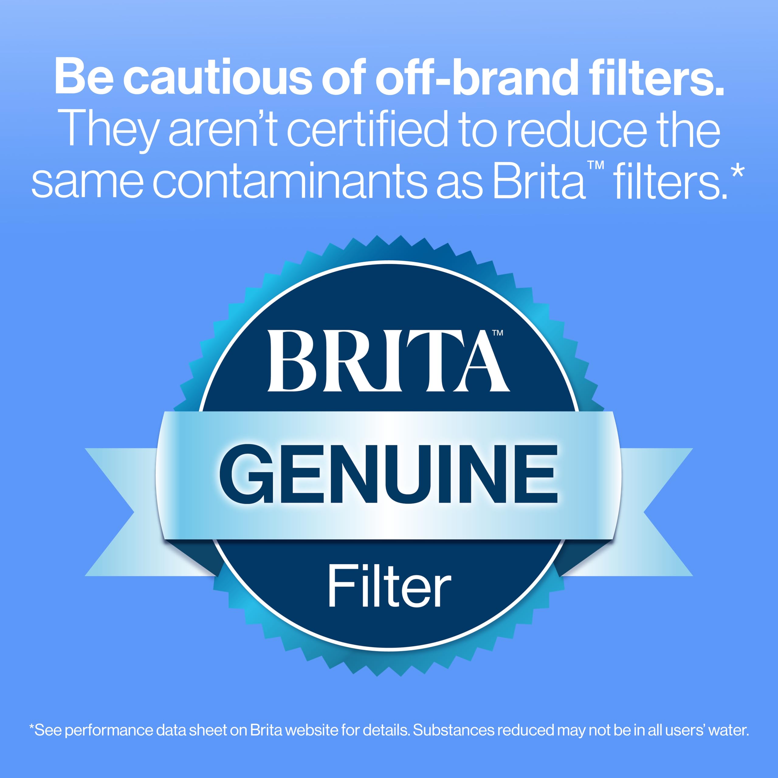 Brita XL Water Filter Dispenser for Tap and Drinking Water with 1 Standard Filter, Lasts 2 Months, 27-Cup Capacity, BPA Free, Grey