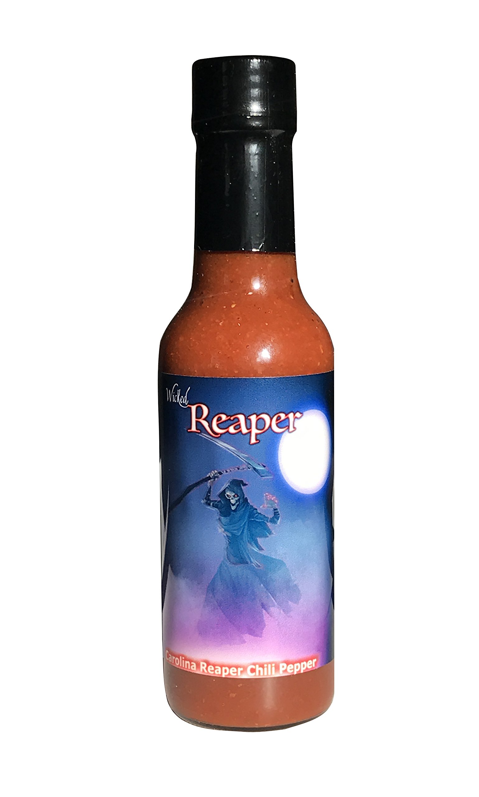 Carolina Reaper Hot Sauce 5 Dried Whole Chili Peppers Gift Set +2 Free World's Hottest Wicked Reaper 2,000,000 Scoville