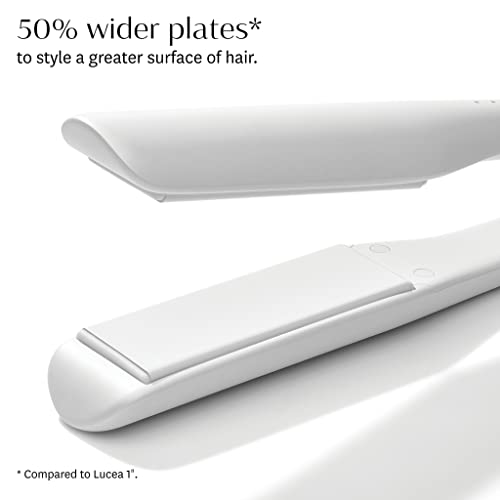 T3 Lucea 1.5” Professional Flat Iron with Wider Plates for Smooth, Frizz-Free Results on Long, Thick or Coarse Hair, Custom Blend Ceramic Straightening & Styling Iron with 9 Adjustable Heat Settings