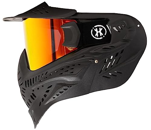 HK Army HSTL Goggle Paintball Airsoft Mask with Anti Fog Thermal Lens (Black/Fire Lens)