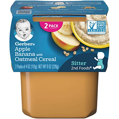 Gerber 2nd Foods Apple Banana with Oatmeal Cereal (Pack of 8)