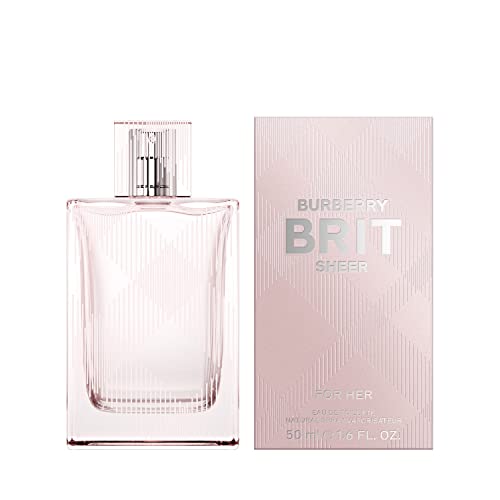 BURBERRY Brit Sheer Eau De Toilette For Her, 1.6 Fl Oz (Pack of 1)