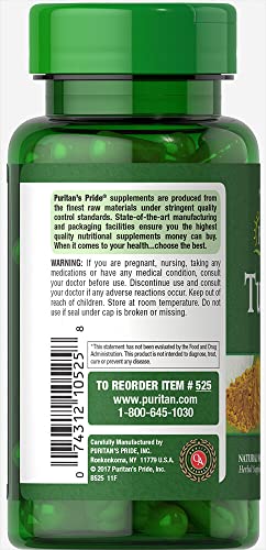 Puritans Pride Turmeric 400 mg Capsules, 100 Count