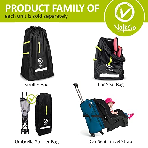 Durable Car Seat Travel Bag & Durable Stroller Bag for Airplane โโ Ideal Gate Check Bag for Air Travel & Saving Money โโ for Safe & Secure Car Seat and Double/Dual Stroller.