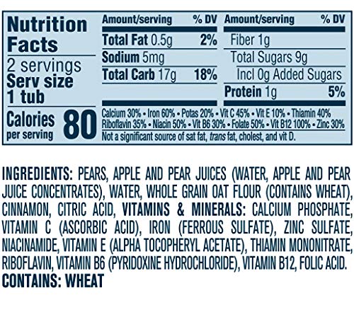 Gerber 2nd Foods - Pears & Cinnamon with Oatmeal (Pack of 6)