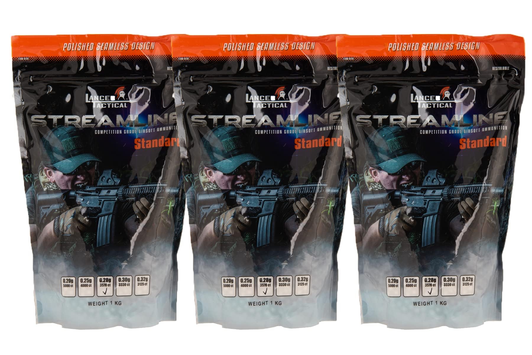 Lancer Tactical Streamline Competition Grade Airsoft BBS 0.25g-0.32g-Made in Taiwan