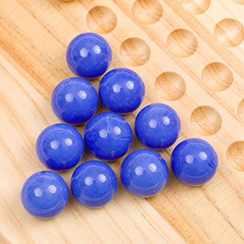 Regal Games - Chinese Checkers -11.5โ Natural Wood Game Board with 60 Glass Marbles Assorted, Fun, Family-Friendly Board Game - Ideal for Up to 6 Players Ages 8+
