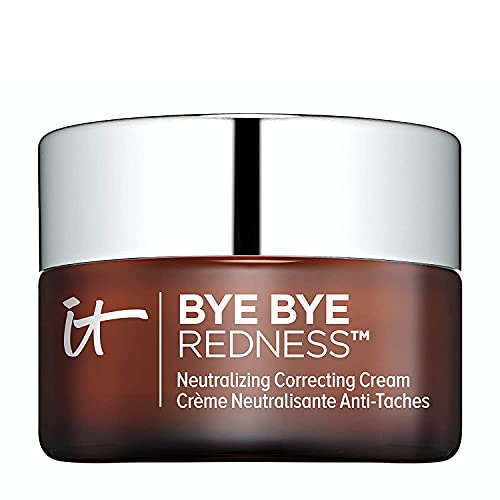 IT Cosmetics Bye Bye Redness, Transforming Neutral Beige - Neutralizing Color-Correcting Cream - Reduces Redness - Long-Wearing Coverage - With Hydrolyzed Collagen - 0.37 fl oz