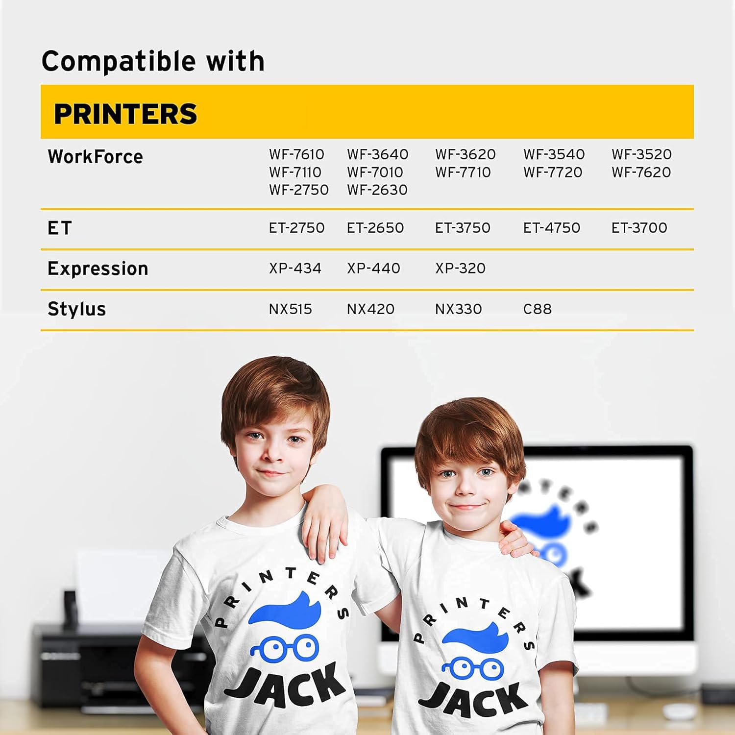 Printers Jack 4x100ml Sublimation Ink Auto Refill for Epson EcoTank Supertank Printers ET-2720 ET-4700 ET-2760 ET-3760 ET-4760 ET-2700 ET-2750 ET-4750 L3110 L3150 /Upgrade Version/Free ICC Printing