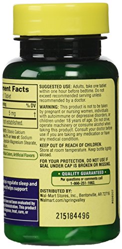 Spring Valley Melatonin 5mg Twin Pack, 120 Count (Pack of 2)