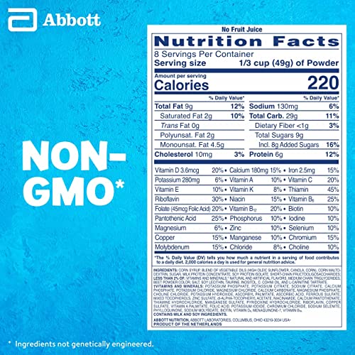 PediaSure Grow & Gain Non-GMO and Gluten-Free Shake Mix Powder, Nutritional Shake For Kids, With Protein, Probiotics, DHA, Antioxidants*, and Vitamins & Minerals, Strawberry (24 servings – 3 cans)