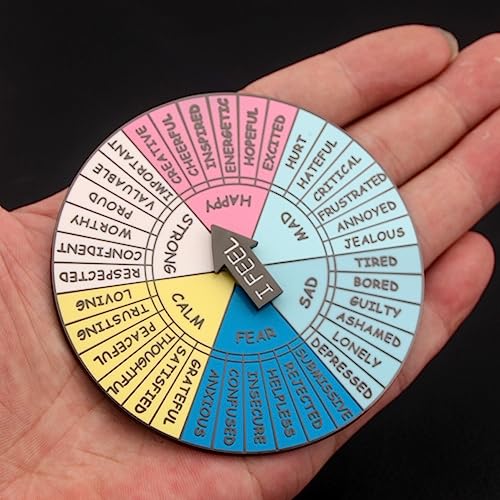 Funny Mood Enamel Pin - Cute Color Wheel Spins Pins - Aesthetic Gifts for Women Men