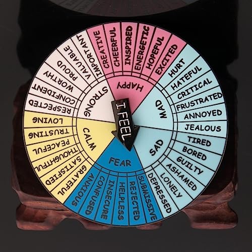 Funny Mood Enamel Pin - Cute Color Wheel Spins Pins - Aesthetic Gifts for Women Men