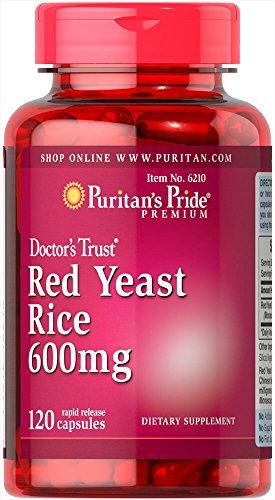 Puritans Pride Red Yeast Rice 600 Mg, 120 Count