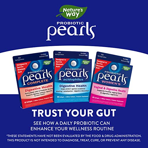 Nature's Way Probiotic Pearls Womens, 1 Billion Live Cultures, 30 Softgels