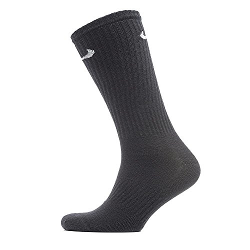 Nike Unisex Bag Cotton Crew 6-Pair Pack Black/White LG (Men's Shoe 8-12, Women's Shoe 10-13)
