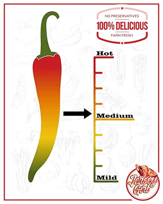 Jersey Girl (Bee Sweet Honey Hot Sauce) Trinidad Scorpion & Ghost Pepper - No Sodium/Salt Free