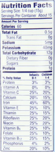 Gerber Baby Cereal 1st Foods DHA & Probiotic, 8 Ounce (Pack of 6)