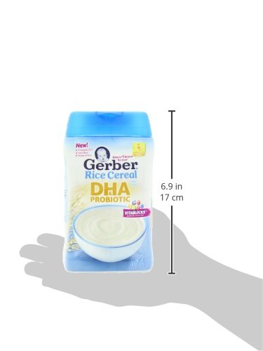 Gerber Baby Cereal 1st Foods DHA & Probiotic, 8 Ounce (Pack of 6)